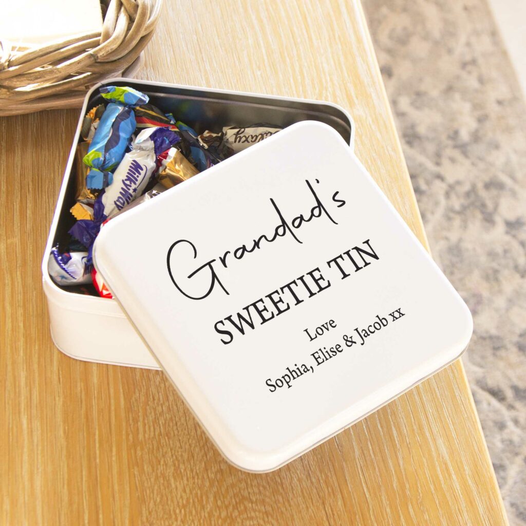 Personalised Sweetie Tin | Square Sweetie Tin