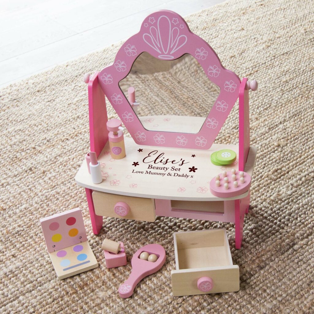 Personalised Wooden Vanity Spa Table Toy | The Laser Boutique