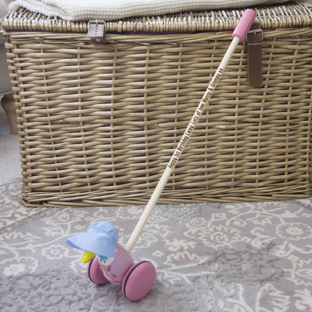 Personalised Jemima Puddle-Duck™ Push Along | The Laser Boutique