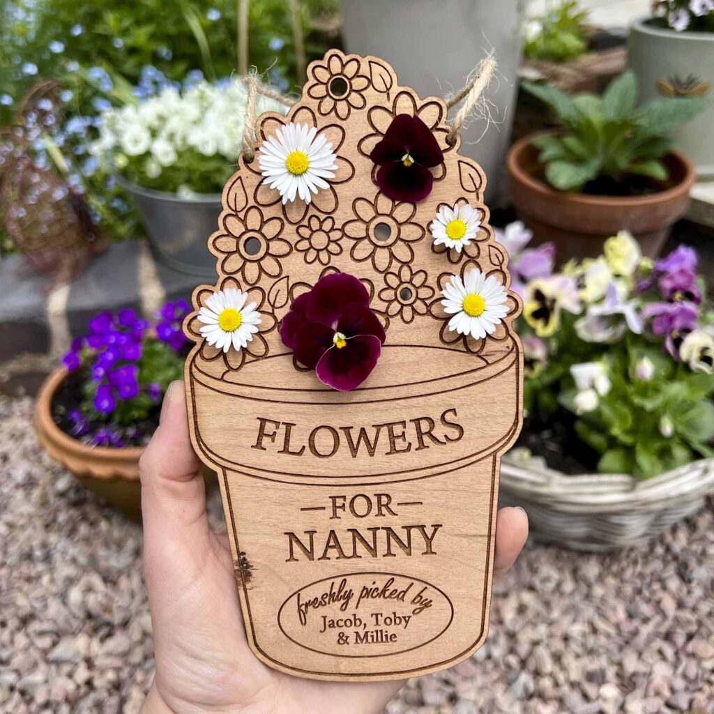Personalised Flower Pick Your Own Flower Hanging Plaque Sign | The ...