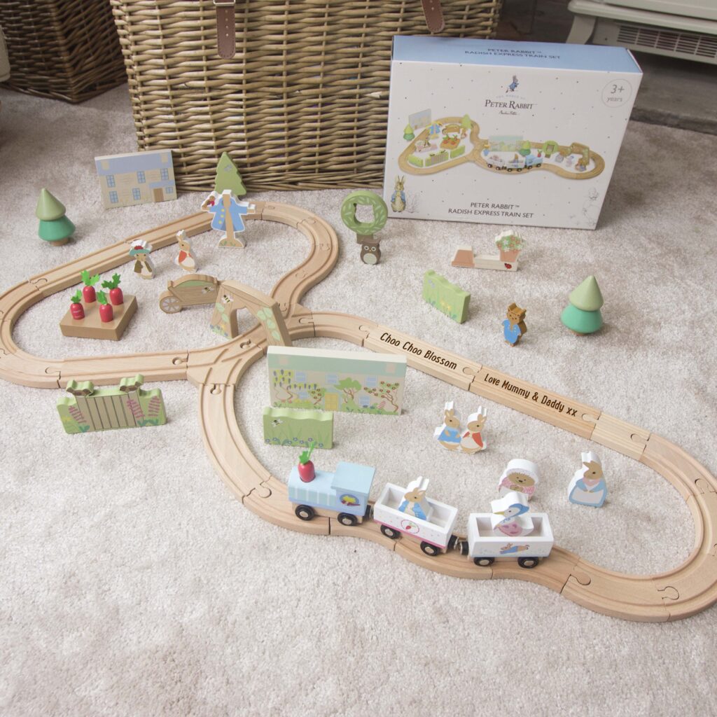 Orange Tree Toys - Personalised Peter Rabbit™ Train Track | The Laser ...